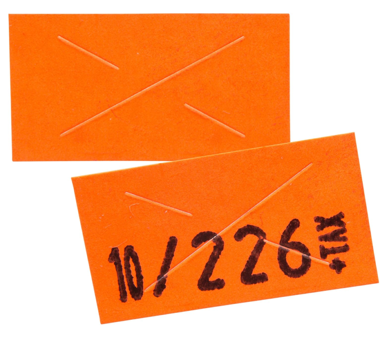 Red Pricing Labels for Garvey - MP Plastic Plus